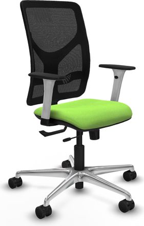 Piqueras y Crespo Schreibtischstuhl mit Armlehnen und hoher R&uuml;ckenlehne, h&ouml;henverstellbare Lendenwirbelst&uuml;tze, ausgestattet mit Syncro/Traslack und Schneideschaum, Schw