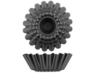 Vespa Form Margherita Baba aus antihaftbeschichtetem Aluminium, Durchmesser 32 cm, Stahl, Schwarz, 32 cm