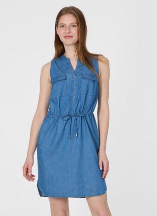 Ragwear Jeanskleid ROISSIN DENIM Baumwoll-Viskose-Mix mit Denim-Optik und Taillenband