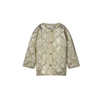 Summum Metallic Gesteppte Jacke - - Jackets - Damen - Grau - S