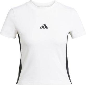 adidas Femme, Sport, Blanc, Taille: 42 FR 3-Stripes Slim Baby T