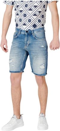Antony Morato Homme, Shorts, Bleu, Taille: W31 Shorts en coton &eacute;l&eacute;gants avec poches &agrave; fermeture &eacute;clair