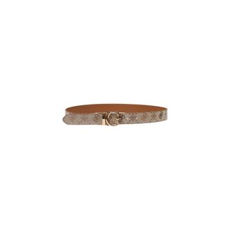 Guess Femme, Accessoires, Beige, Taille: M Ceinture Chic en Polyester Imprimé