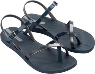 Ipanema Femme Fashion Sand VIII FEM Flat Sandal, Blue/Silver, 37 EU