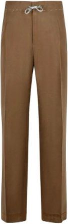 Maison Margiela Homme, Pantalons, Beige, Taille: S Pantalon en Mohair et Laine
