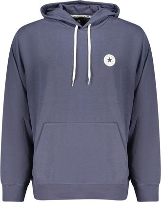 Converse Homme, Sweatshirts et sweats &agrave; capuche, Bleu, Taille: XS Long-Sleeved Sweat &agrave; capuche