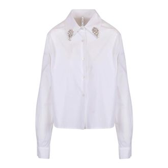 Liviana Conti Femme, Blouses et Chemises, Blanc, Taille: 42 FR Berenica Shirt