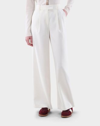 van Laack Hose mit weitem Bein und B&uuml;gelfalte