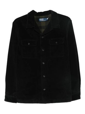 Polo Ralph Lauren chemise en velours c&ocirc;tel&eacute; - Noir