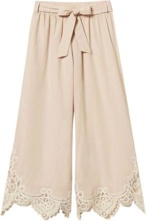 Twinset Femme, Pantalons, Beige, Taille: 36 FR Cropped Pantalons