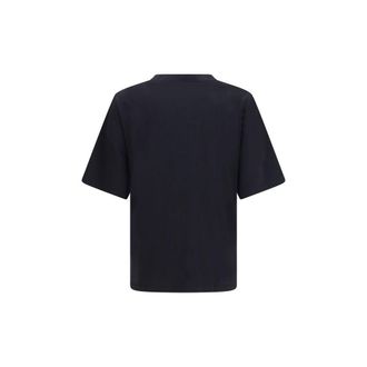 Palm Angels Logo-Graphic Cotton T-Shirt - Black