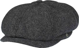 Bugatti Bakerboy Cap | Einfarbig | Meliert | One Size | Mit Wollanteil Charcoal