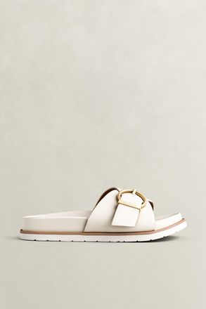 GANT Damen Mardale Ledersandale (37) IVORY Wei&szlig;