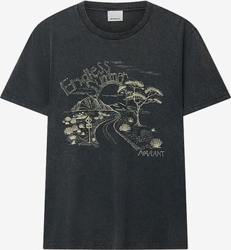 Isabel Marant Tee Shirt Honore - Homme - Noir D&eacute;lav&eacute; - Taille XL - Isabel Marant