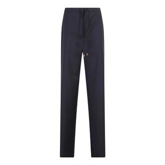 Max Mara Straight Leg Hose - - Trousers - Damen - Blau - M