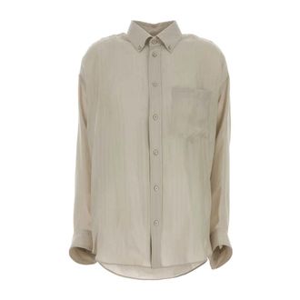 Balenciaga L/S Cocoon Shirt - - Blouses & Shirts - Damen - Beige - XS