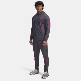 Under Armour Tracksuit Herren Castlerock / Racer Rot / Racer Rot M