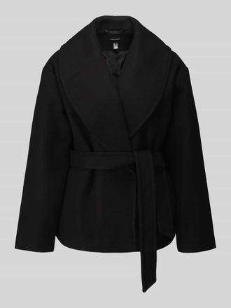 Vero Moda Regular Fit Teddy- / Webpelzjacke mit Bindeg&uuml;rtel Modell ANNE