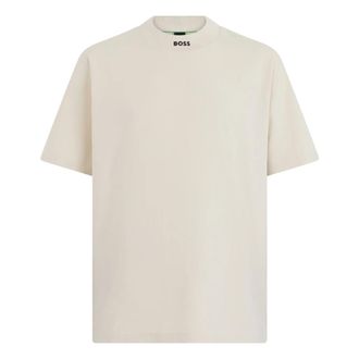 HUGO BOSS Tee Collar Zone T-Shirt - - Tops - Herren - Beige - L