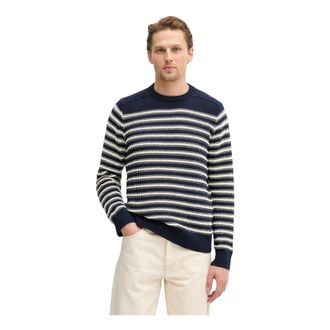Guess Gestreifter Pullover - - Knitwear - Herren - Blau - L
