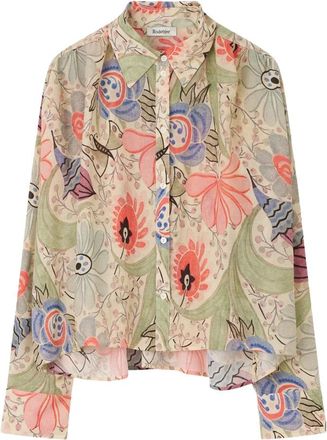 Rodebjer Femme, Blouses et Chemises, Multicolore, Taille: 40 FR Taylor Pliss&eacute; Cropped Shirt