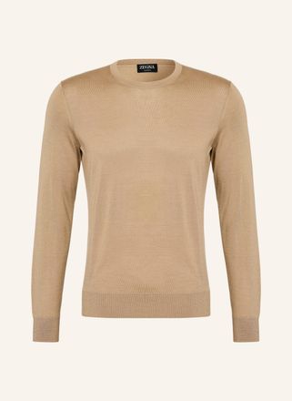 Ermenegildo Zegna Zegna Cashmere-Pullover Mit Seide beige