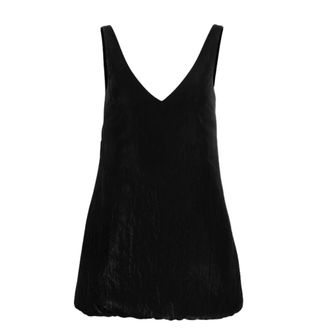 Khaite Mini-robe Branna &agrave; encolure en V - Femme - Robes - Noir - Taille: 36 FR