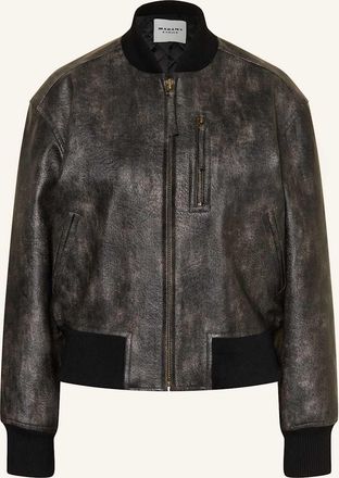 Isabel Marant Marant Étoile Jacke Crisley In Lederoptik schwarz