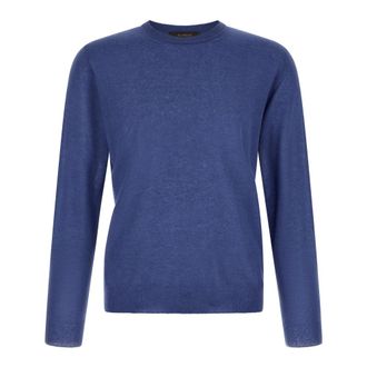 Zanone Giro Rundhals-Trikot - - Knitwear - Herren - Blau - 2XL