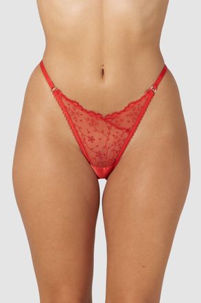 Lounge Underwear Slinky Culotte Ouverte &agrave; lArri&egrave;re - Rouge - XS