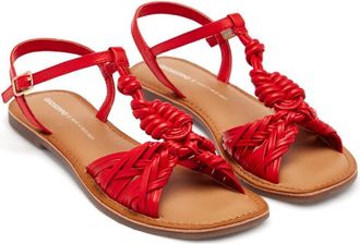 Gioseppo Damen Walden Flache Sandale, rot, 36 EU