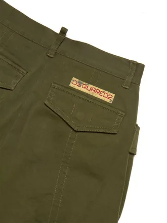 Dsquared2 Cotton-Elastane Cargo Pants - Green