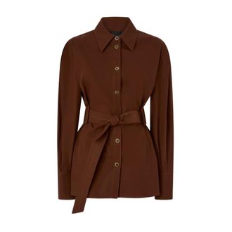 Pinko Pinko, Femme, Blouses et Chemises, Brun, Taille: 36 FR Pinko Vestes Brown