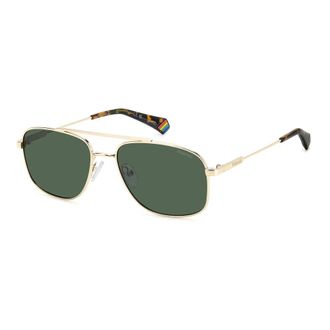 Polaroid Gold Gr&uuml;n Polarisierte Sonnenbrille - - Accessories - Herren - Gelb - 56 MM