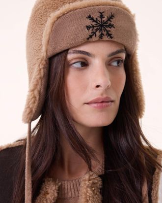 Kujten Bonnet chapka cachemire - Bonnet Chapka Flocon