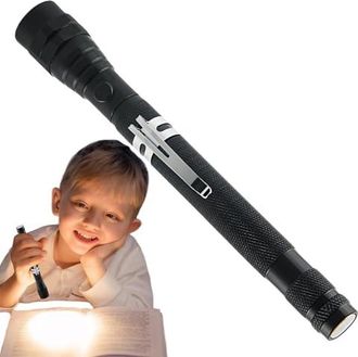 Generico Lampe de poche extensible avec aimant, lampe de poche magn&eacute;tique extensible - Outil de collecte daimant t&eacute;lescopique | Gadget frais rotatif &agrave; 360 &deg;, l