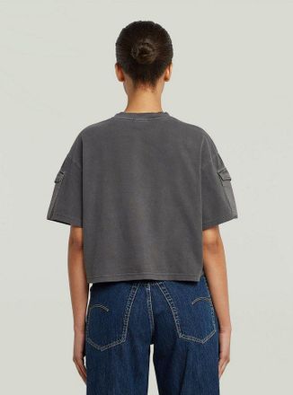G-Star T-Shirt Washed Mix Boxy Cropped T-Shirt