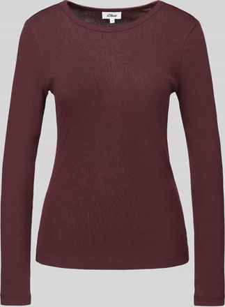 s.Oliver Red Label Longsleeve mit Rollsaum-Details