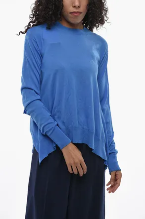 Stella McCartney Rundhalspullover Oversize-Fit mit Seitenschlitzen Stella McCartney
