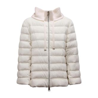 Herno Samt Resort Jacke 3/4 &Auml;rmel - - Jackets - Damen - Beige - XL