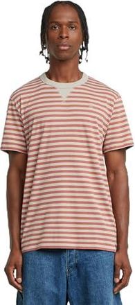 G-Star G-Star Homme T-Shirt Nifous Stripe, Multicolore (dk brick/etruscan red stripe D25961-C339-H229), L