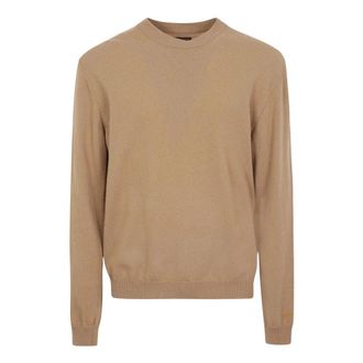 Woolrich Lambswool Crewneck Gg12 - - Knitwear - Herren - Beige - L