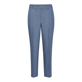 Kaffe KAsakura Rei&szlig;verschluss-Hose - - Trousers - Damen - Blau - S
