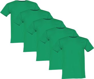 Fruit Of The Loom Original T Shirt 5er-Pack Herren, Kelly Green, XL