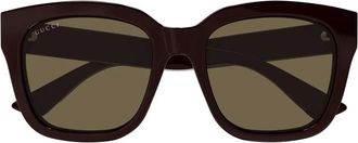 Gucci Gg1338S Oversize Sonnenbrille - - Accessories - unisex - Rot - 54 MM