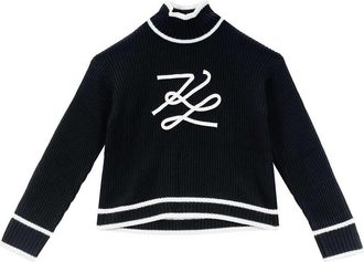 Karl Lagerfeld Pull Col Rond - Noir