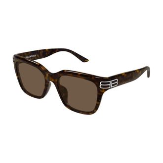 Balenciaga Eckige Sonnenbrille - - Accessories - Damen - Braun - 56 MM