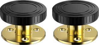 Generic 2er- oder 4er-Set M&ouml;belf&uuml;&szlig;e 27-40 mm, Ersatzf&uuml;&szlig;e aus Metall for Sofas, mit Rutschfester Unterlage for Schreibtisch/Bett/Sofa/Tisch/Schr&auml;nke(Black gold