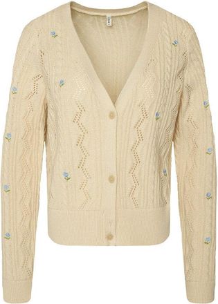 Only Strickjacke Birtie 15363087 Beige Regular Fit
