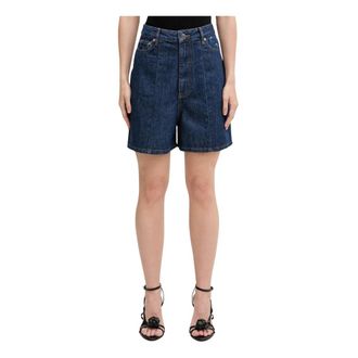 Marine Serre Panelled Denim Shorts - - Shorts - Damen - Blau - XS